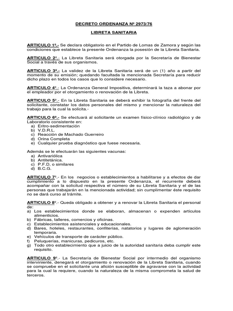 Decretoordenanza 2973 | PDF