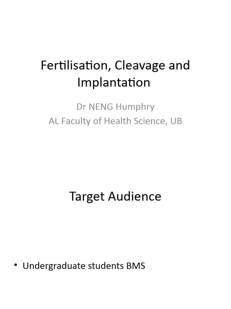 Ovulation Fertilisation Division and Implantation | PDF | Fertilisation | Biology