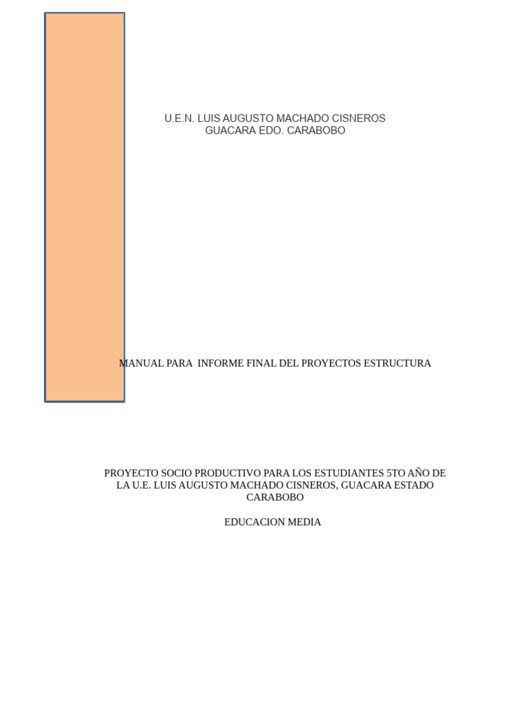Estructura De Proyecto Pdf 4505