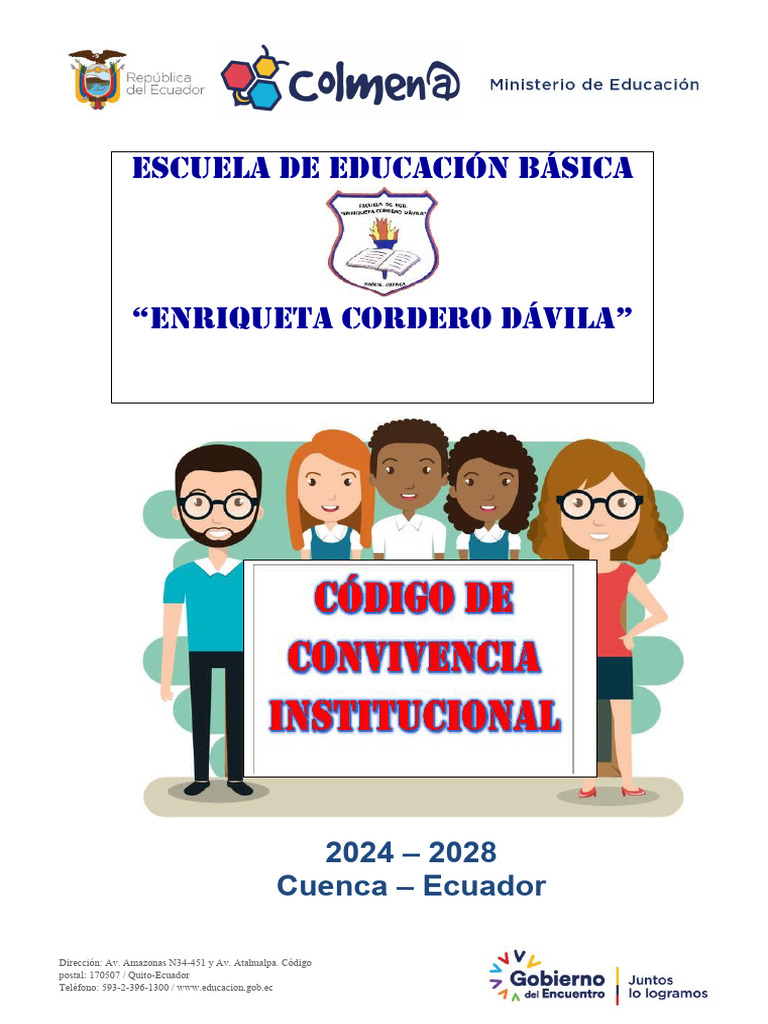 Codigo De Convivencia Final Pdf Institución Escuelas