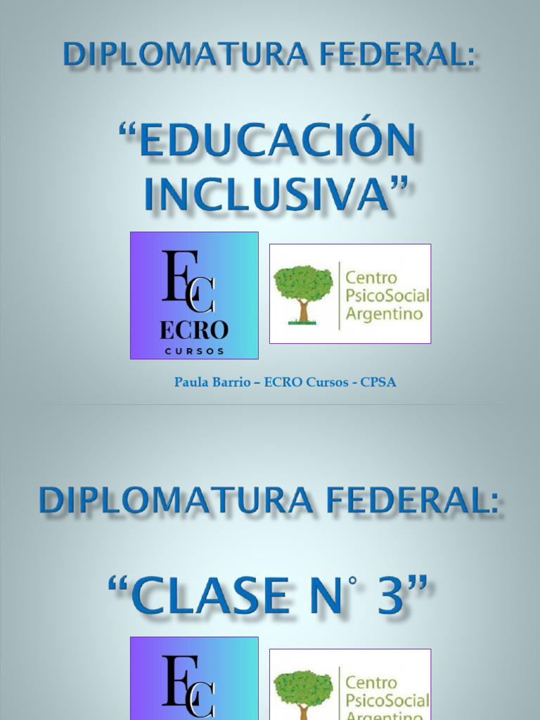 Presentación Clase 3 | PDF | Dislexia | Aprendizaje
