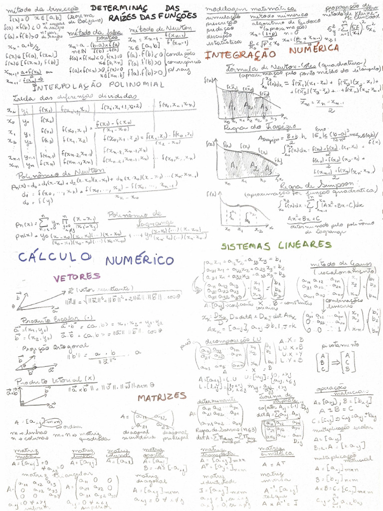 mapa mental_Calculo Numérico | PDF