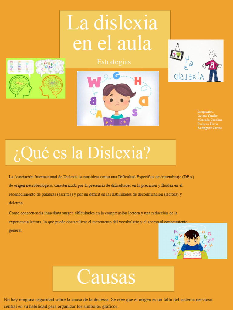 La Dislexia En El Aula Estrategias Corregido Pdf Dislexia Clima