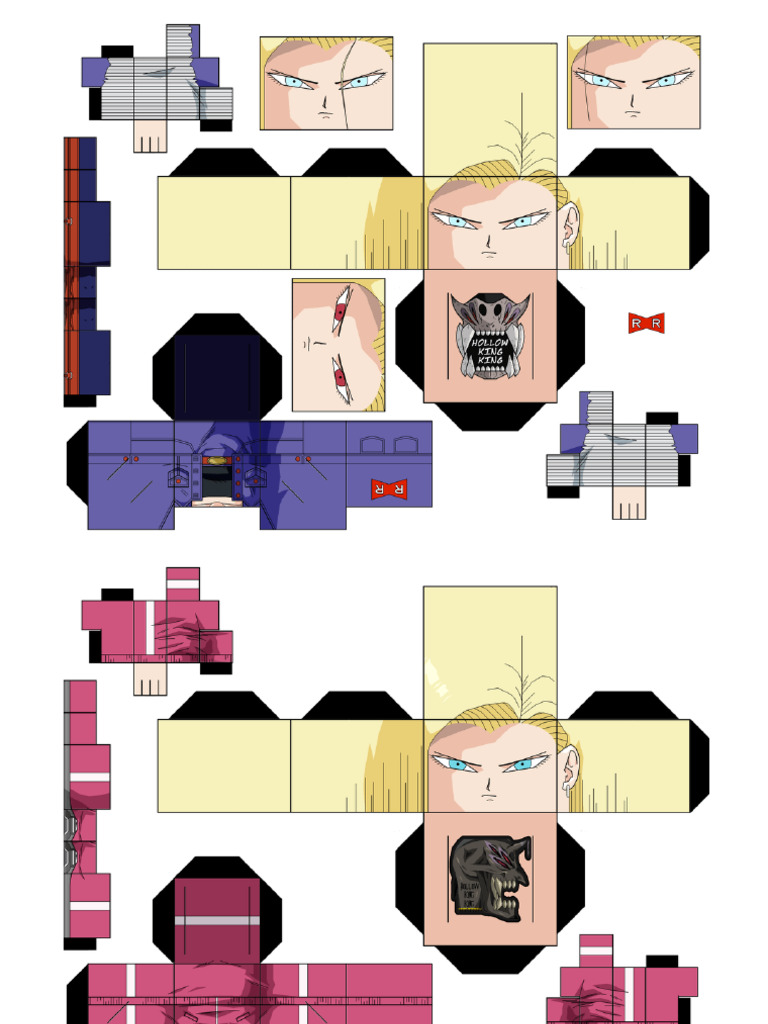 Android 18 Paper Toy Paper Craft | PDF