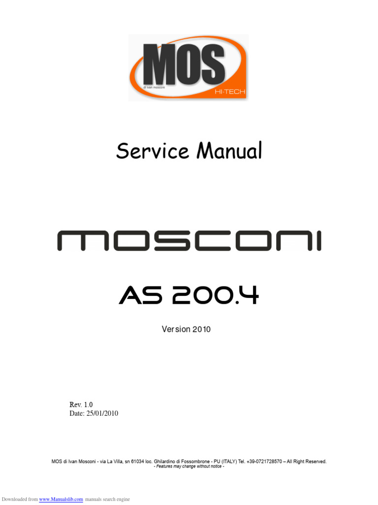 Mosconi As 2004 | PDF | Electricity | Physical Quantities
