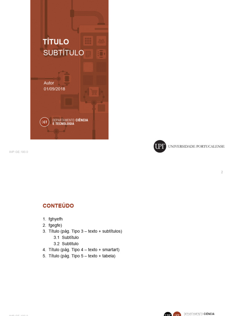 UPT Templates PPT - DCT2018 | PDF
