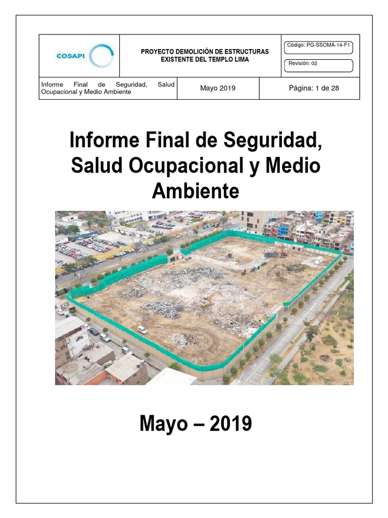 PG-SSOMA-14-F1 Inf. Final SSOMA | PDF | Agua | ruido PG-SSOMA-14-F1 Inf. Final SSOMA | PDF | Agua | ruido