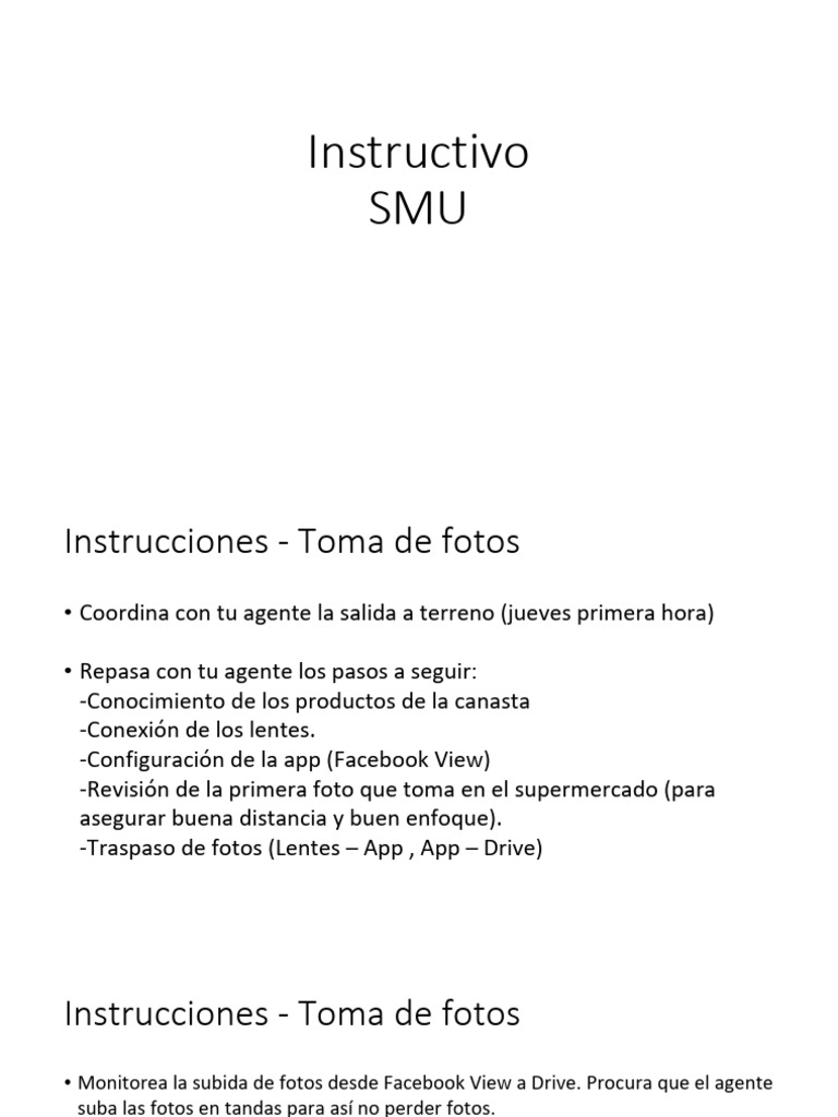 Instructivo Precios SMU | PDF