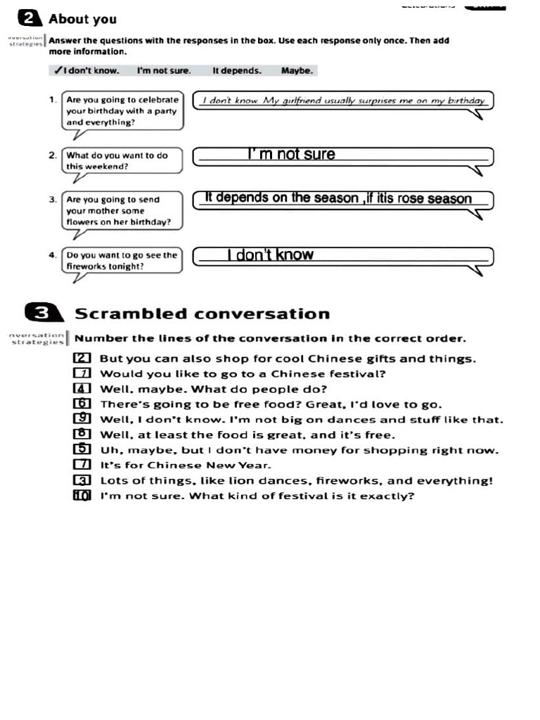 Unit 4 Vocabulary Exercises | PDF