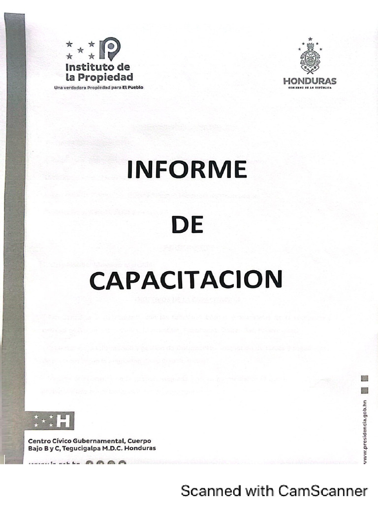 Informe de Capacitación-1 | PDF
