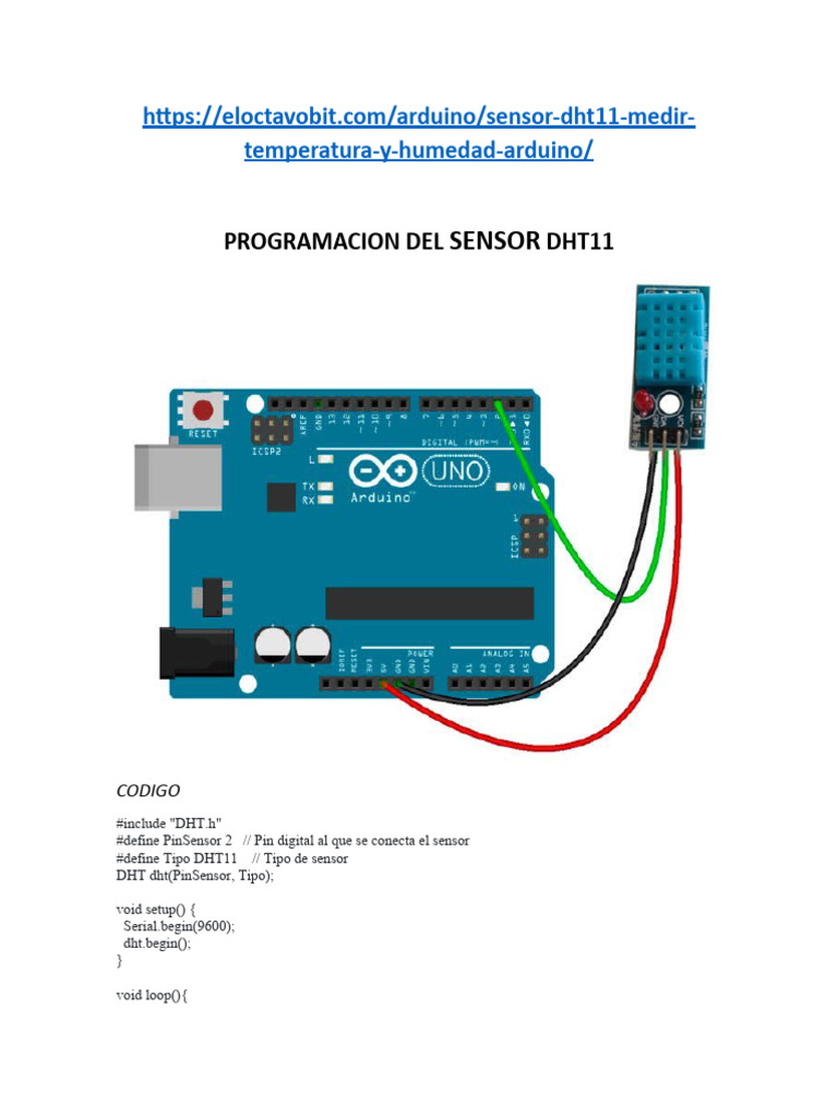 Programacion Del Sensor DHT11 | PDF | Negocios | Informática