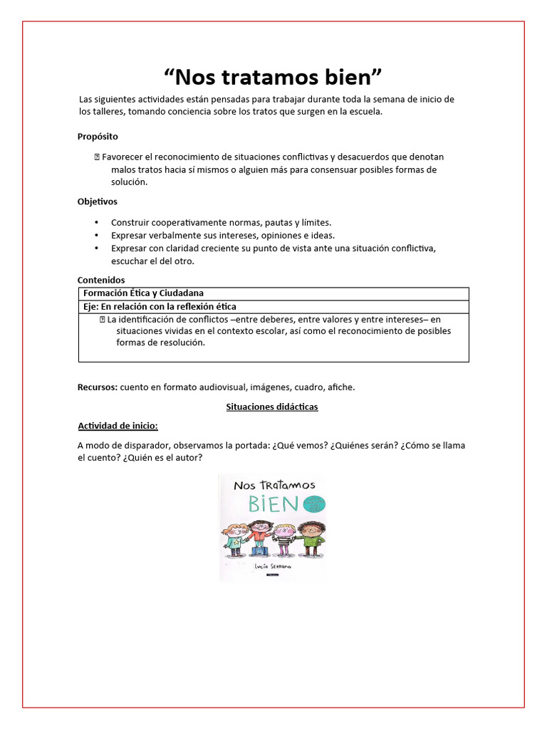 Mini Secuencia Nos Tratamos Bien 24docx Pdf