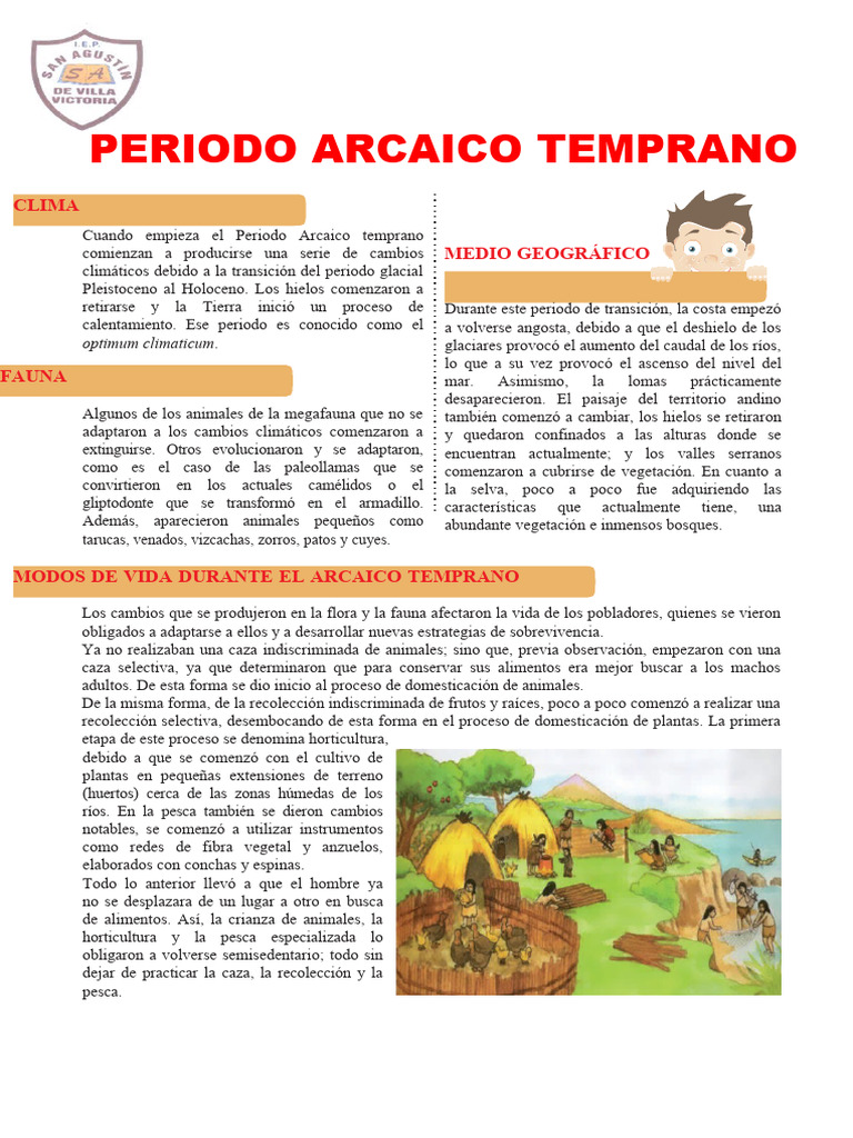Periodo Arcaico Temprano 1ro | PDF | Ciencias de la Tierra