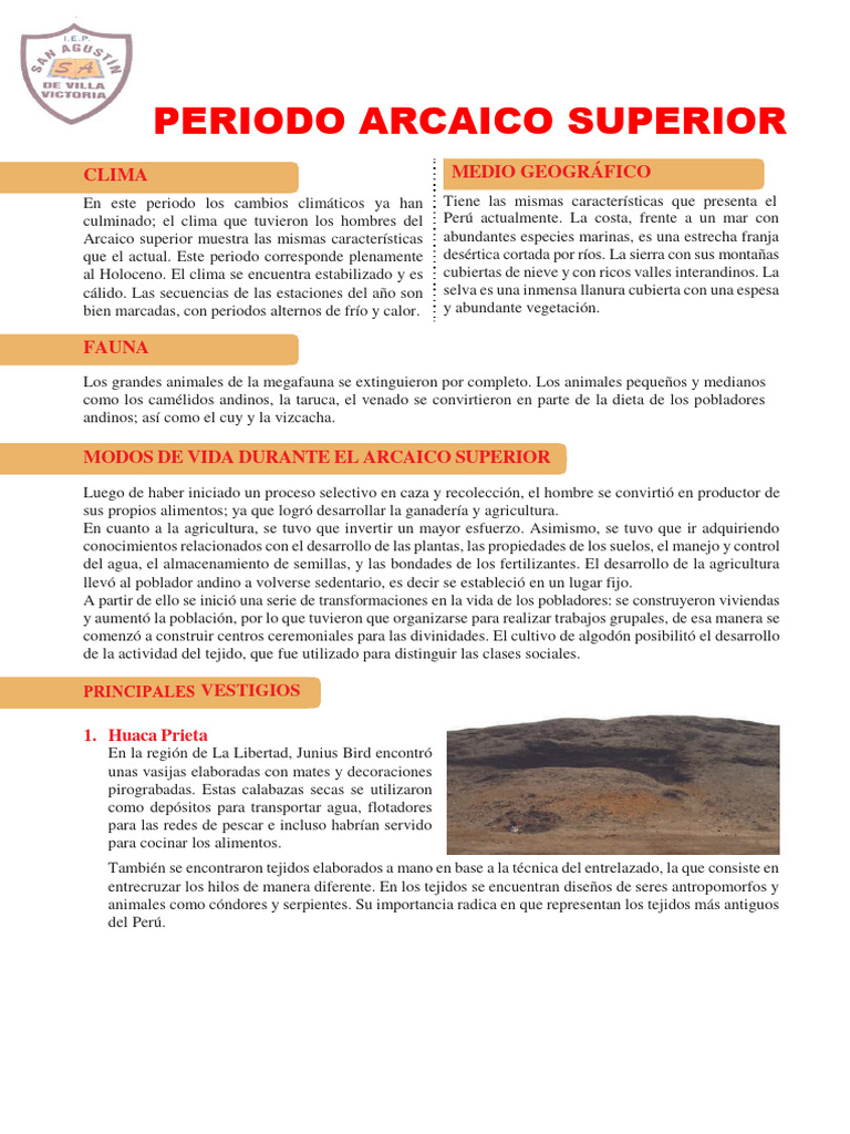 Periodo Arcaico Superior 1ro | PDF | Ciencias de la Tierra