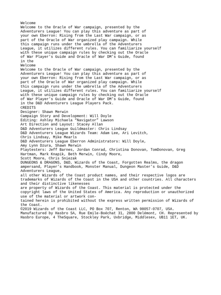 DDAL-EB-01 - The Night Land | PDF