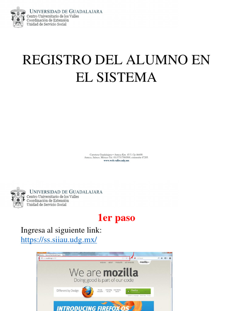 Guia para Registro Del Alumno en El Sistema 010219 | PDF | Crecimiento ...