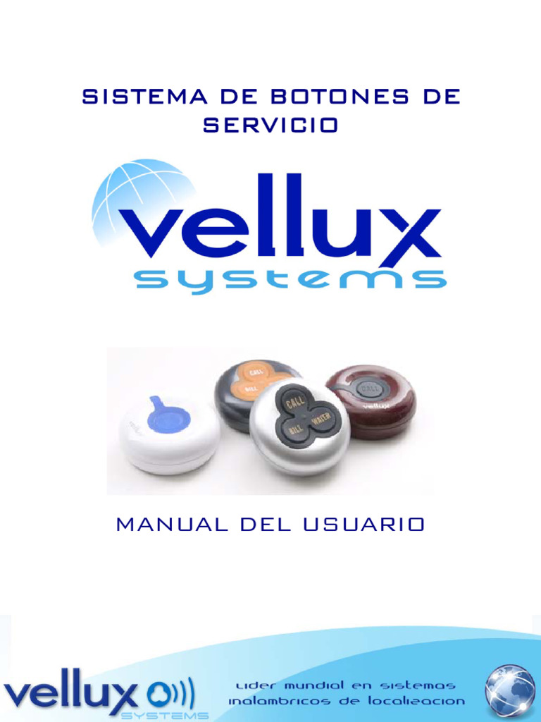 Manual Sistema de Botones de Servicio VELLUX | PDF | Transmisor | Diodo ...