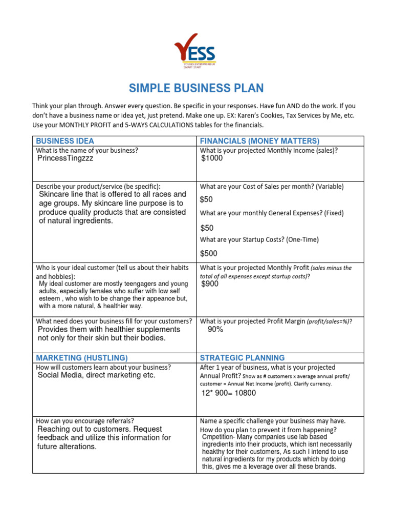 Business Plan Layput PRT 2 | PDF | Economies | Business Economics