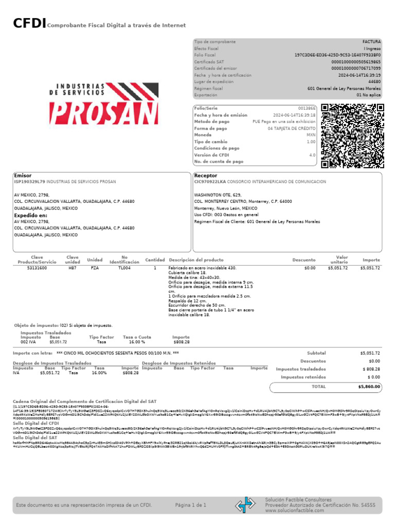 Comprobante Fiscal Digital (CFDI) | PDF | Dinero | Economias