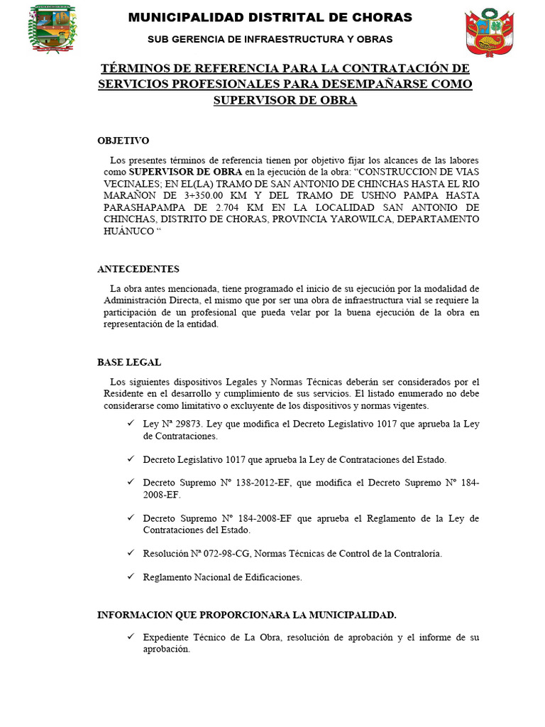 TDR SUPERVISION | PDF