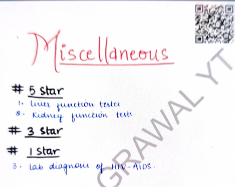 Biochemistry Miscellaneous Important Questions | PDF