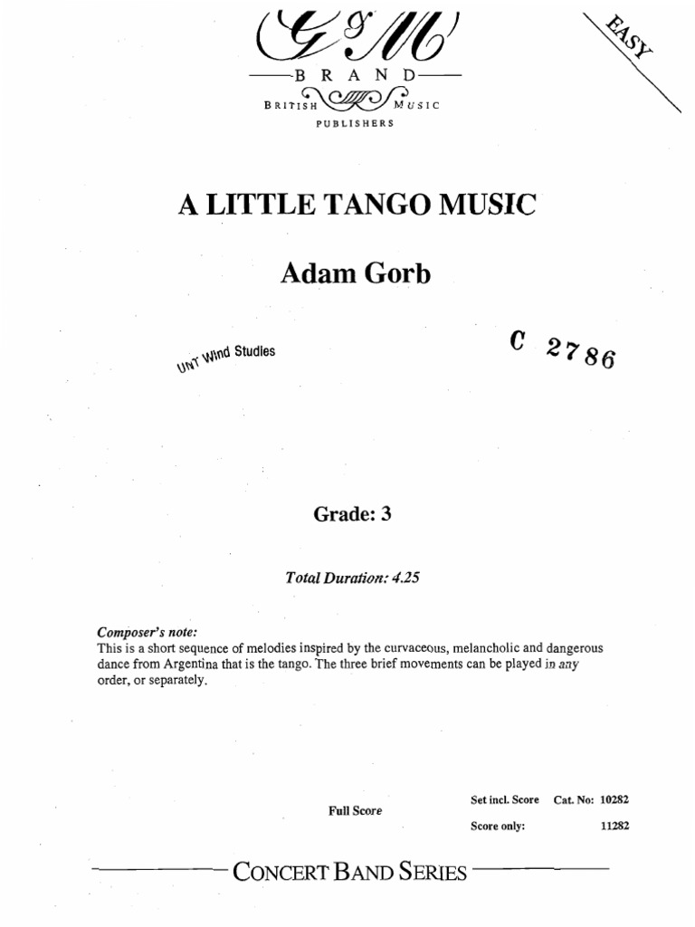 A Little Tango Music | PDF