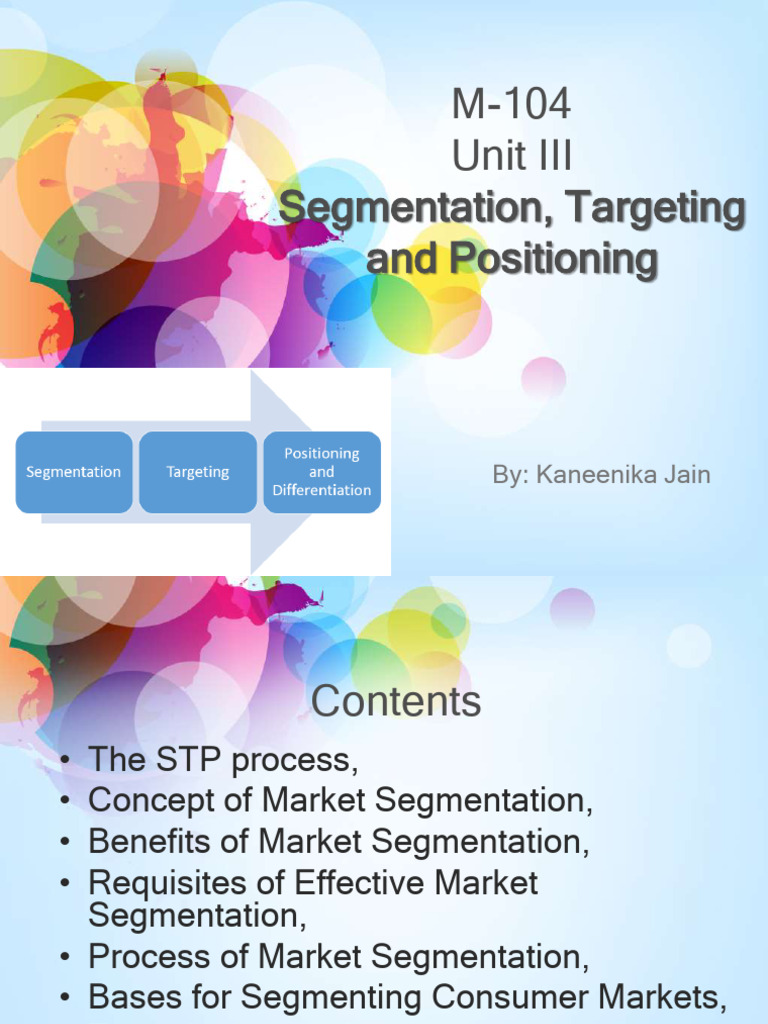 MM Unit 3 | PDF | Market Segmentation | Marketing