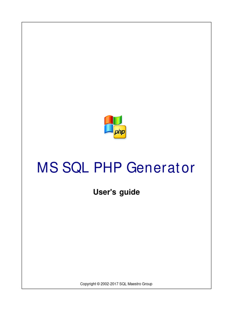 Ms PHP Generator | PDF | Microsoft Sql Server | Php