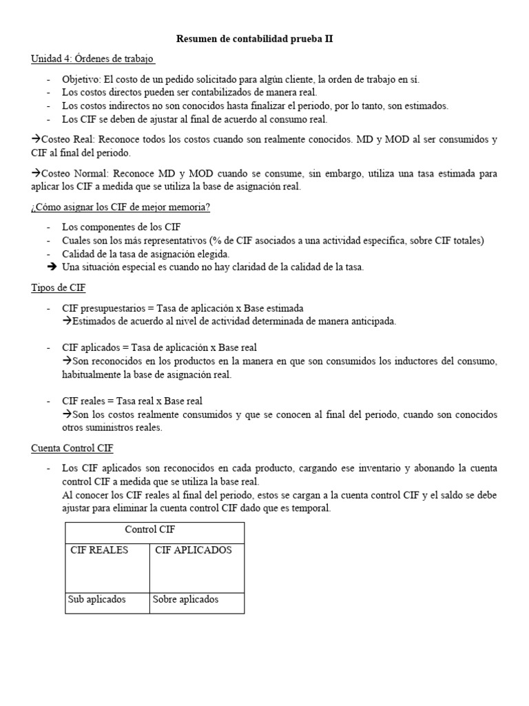Resumen de Contabilidad Prueba II | PDF | Contabilidad | Economias