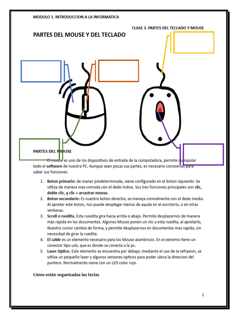3. TECLADO Y MOUSE (SEGUNDO) | Descargar gratis PDF | Teclado | Equipo ...
