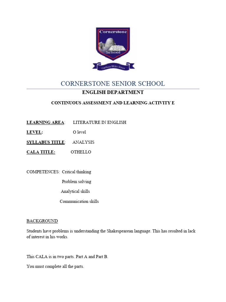 Cala Component e Literature in English | PDF