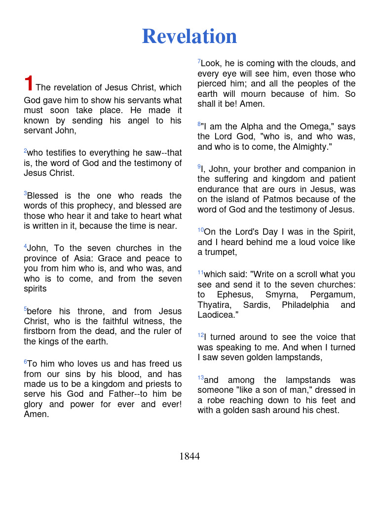 NIV 1984 - Revelation | PDF | The Beast (Revelation) | Dragon