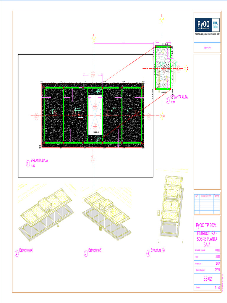 TPG-PyOO 2024-Plano - ES 02 - ESTRUCTURA - SOBRE PLANTA BAJA-Layout1 | PDF