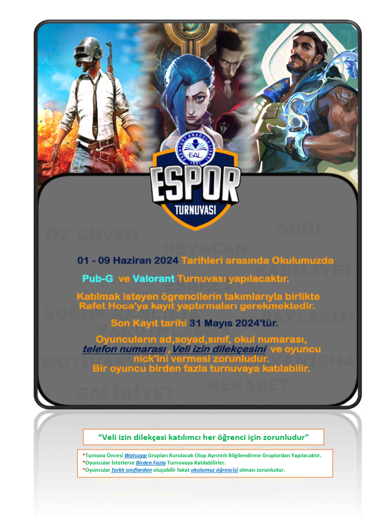 Eal 2024 E-Spor-Turnuva | PDF