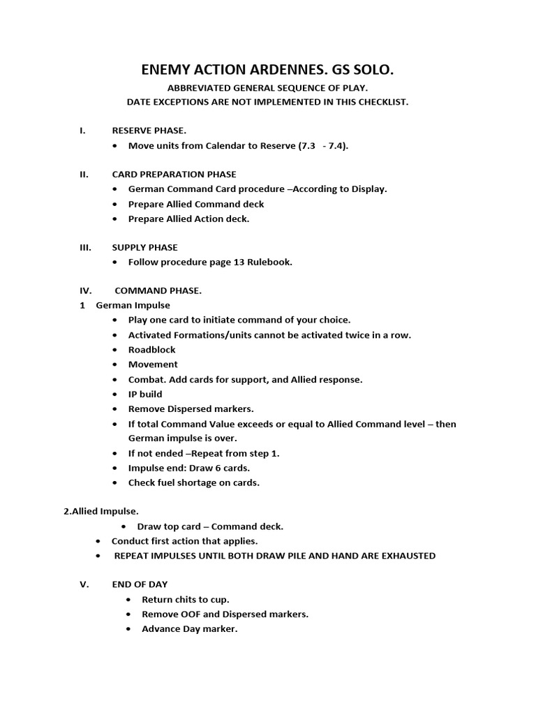 Enemy Action Ardennes | PDF