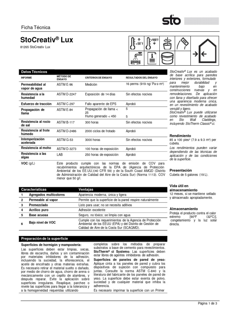 FT Sto Creativ Lux Rev3 | PDF