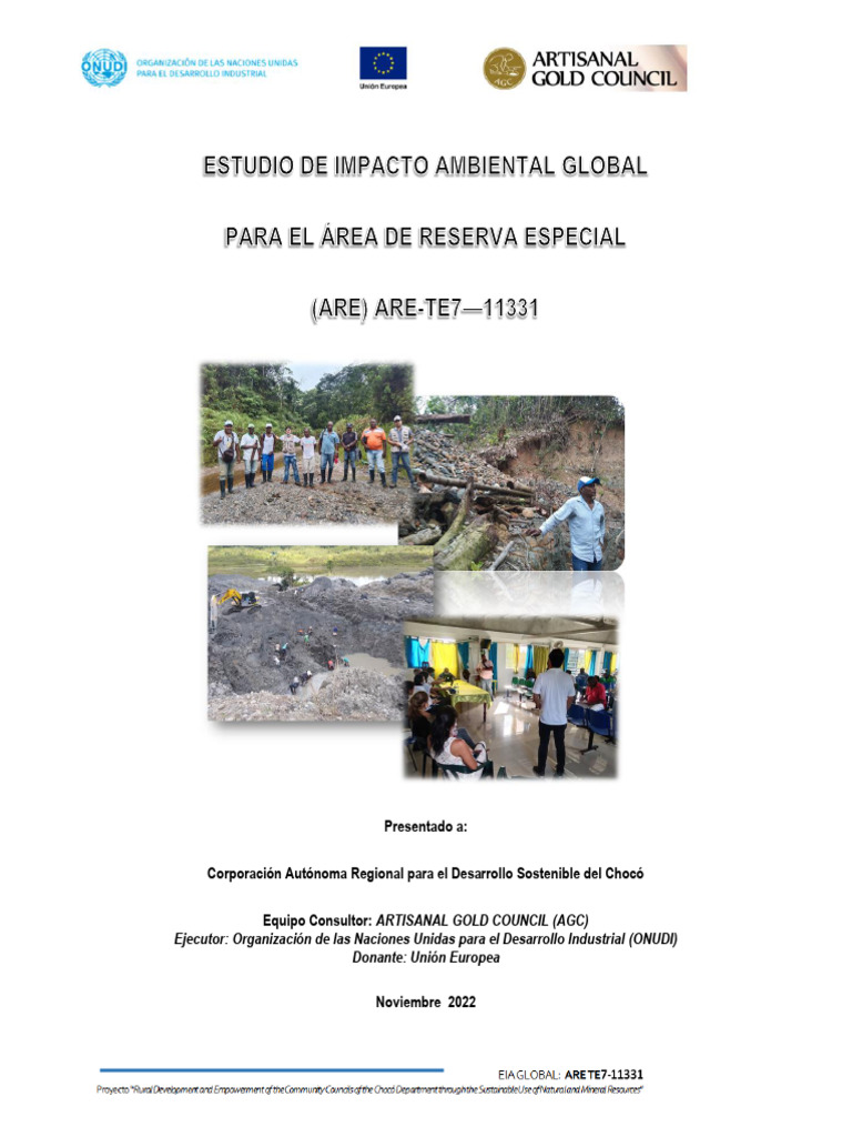 Eia Global Are Te7 11331 | PDF | Minería | Evaluación de impacto ambiental