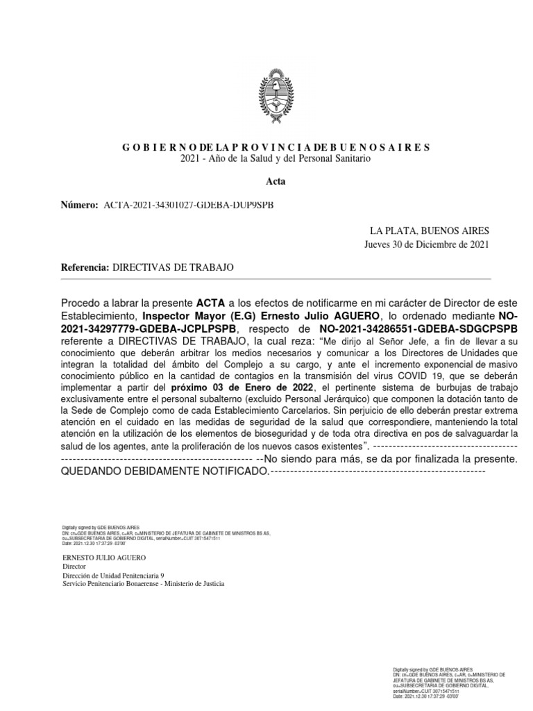 Acta 2021 34301027 Gdeba Dup9spb | PDF | Buenos Aires