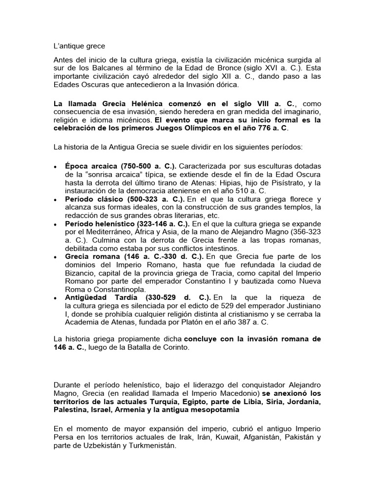 Antigua Grecia | Descargar gratis PDF | Antigua Grecia | Grecia