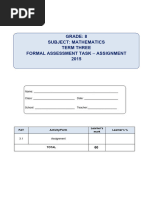 Grade 9 SHARP Mathematics Practice | PDF | Triangle | Exponentiation
