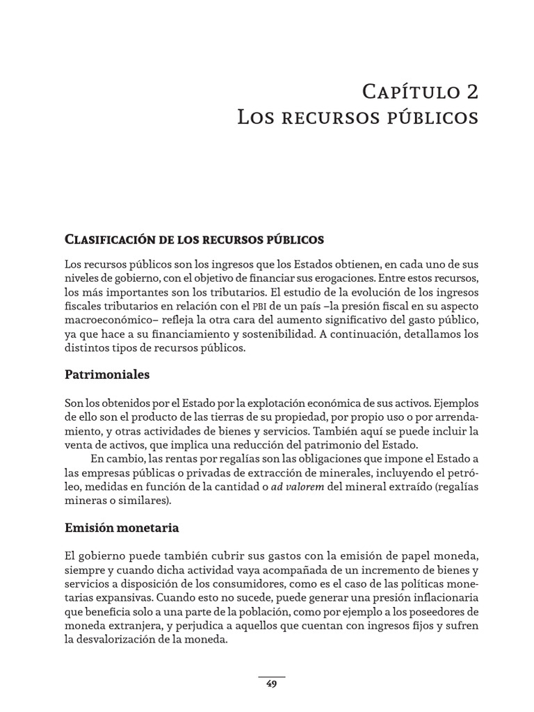 Clasificación de Recursos Públicos | PDF | Impuestos | Inflación