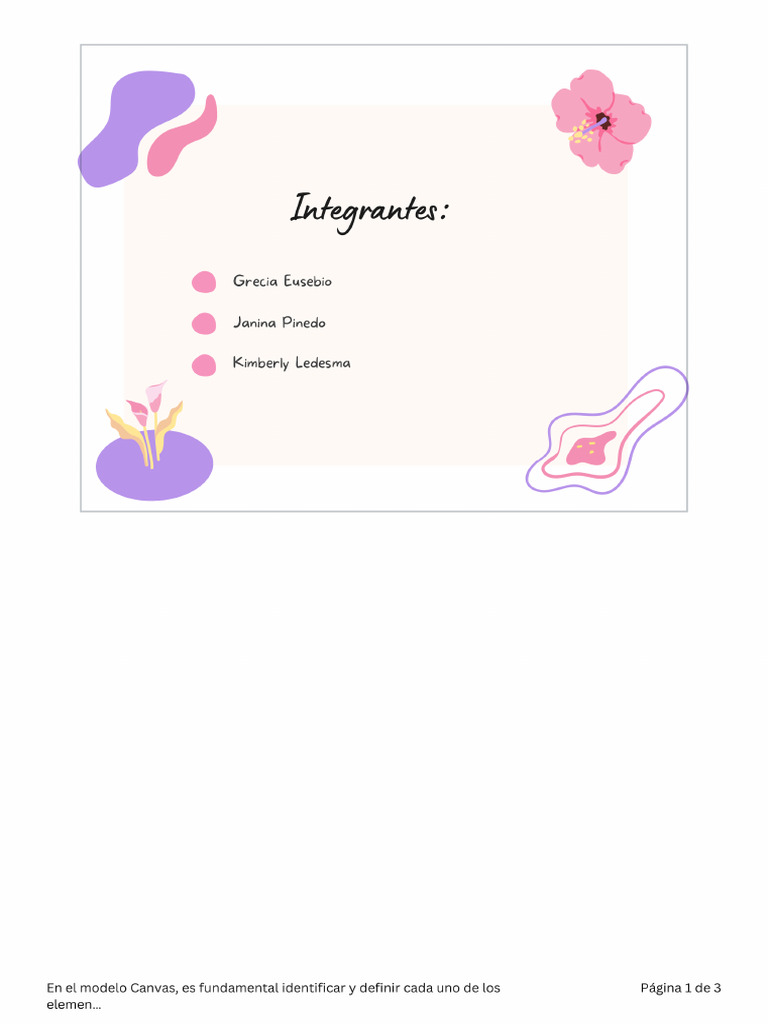 En El Modelo Canvas, Es Fundamental Identificar y Definir Cada Uno de ...