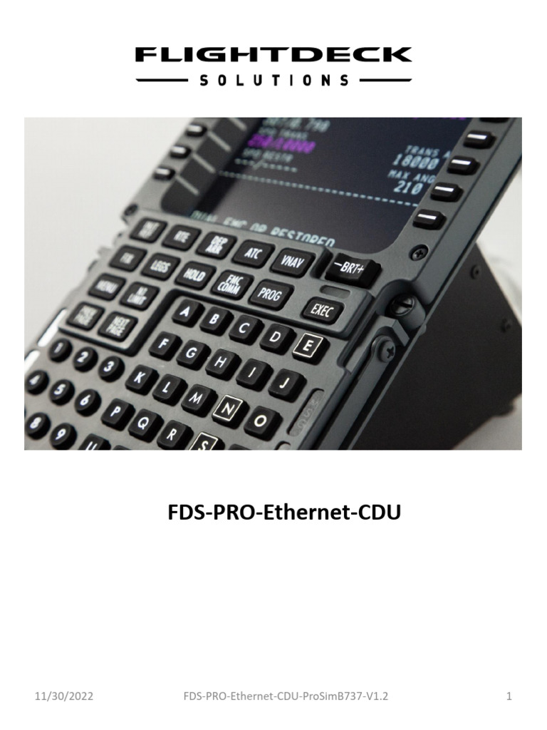 FDS Pro Ethernet CDU | Download Free PDF | Ip Address | Computer Network