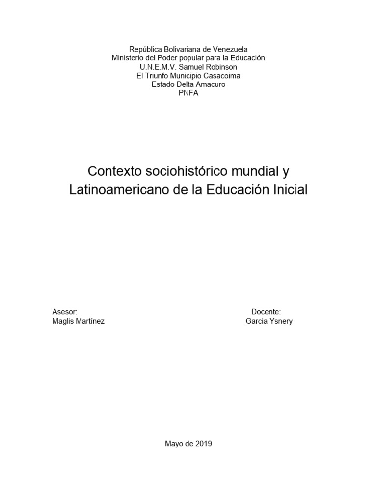 Ensayo Maglis | PDF | Educación de la primera infancia