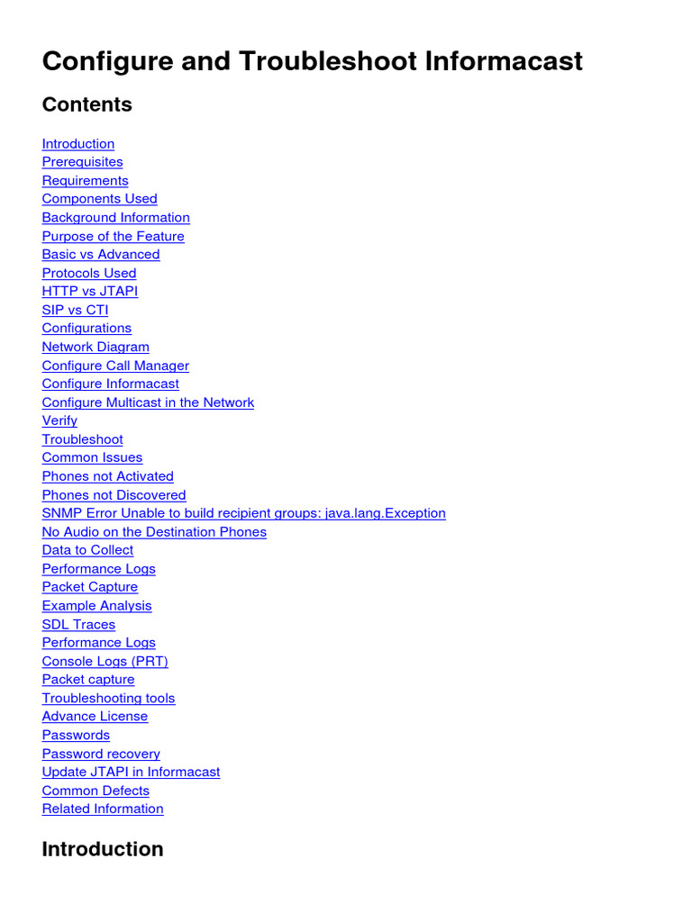 Configure And Troubleshoot Informacast Pdf Session Initiation Protocol Port Computer