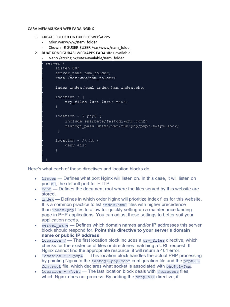 Cara Memasukan Web Pada Nginx | Download Free PDF | World Wide Web ... Cara Memasukan Web Pada Nginx | Download Free PDF | World Wide Web ...