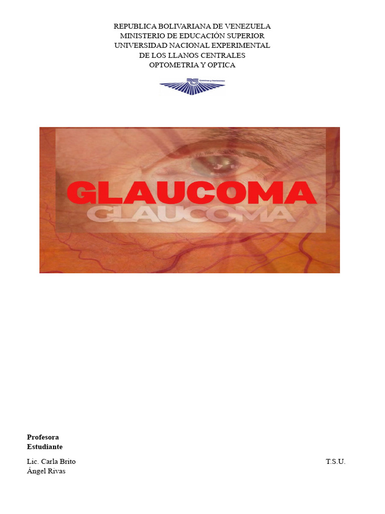 informe glaucoma | Descargar gratis PDF | Glaucoma | Causas de la muerte