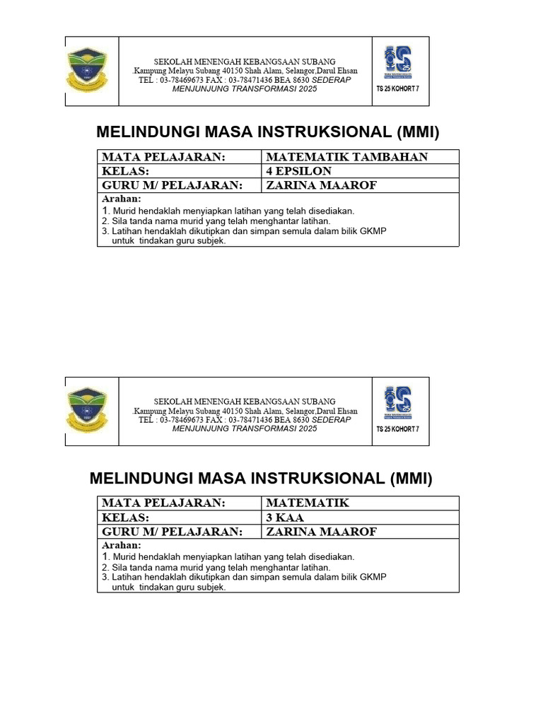 Muka Depan Fail Mmi | PDF