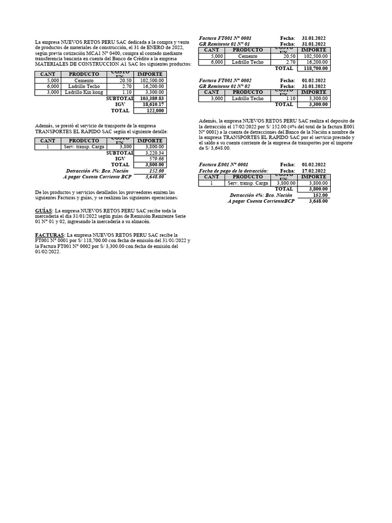 Ejemplos de Asientos Contables | PDF | Economias | Dinero