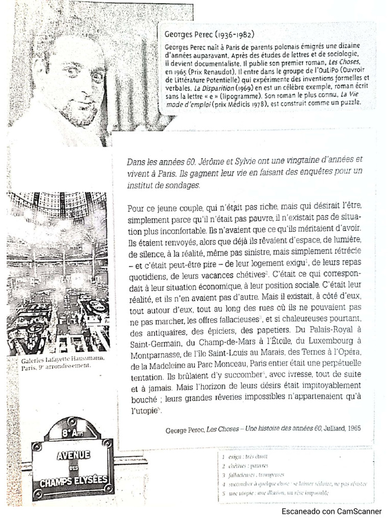 Georges Perec - Consommation | PDF